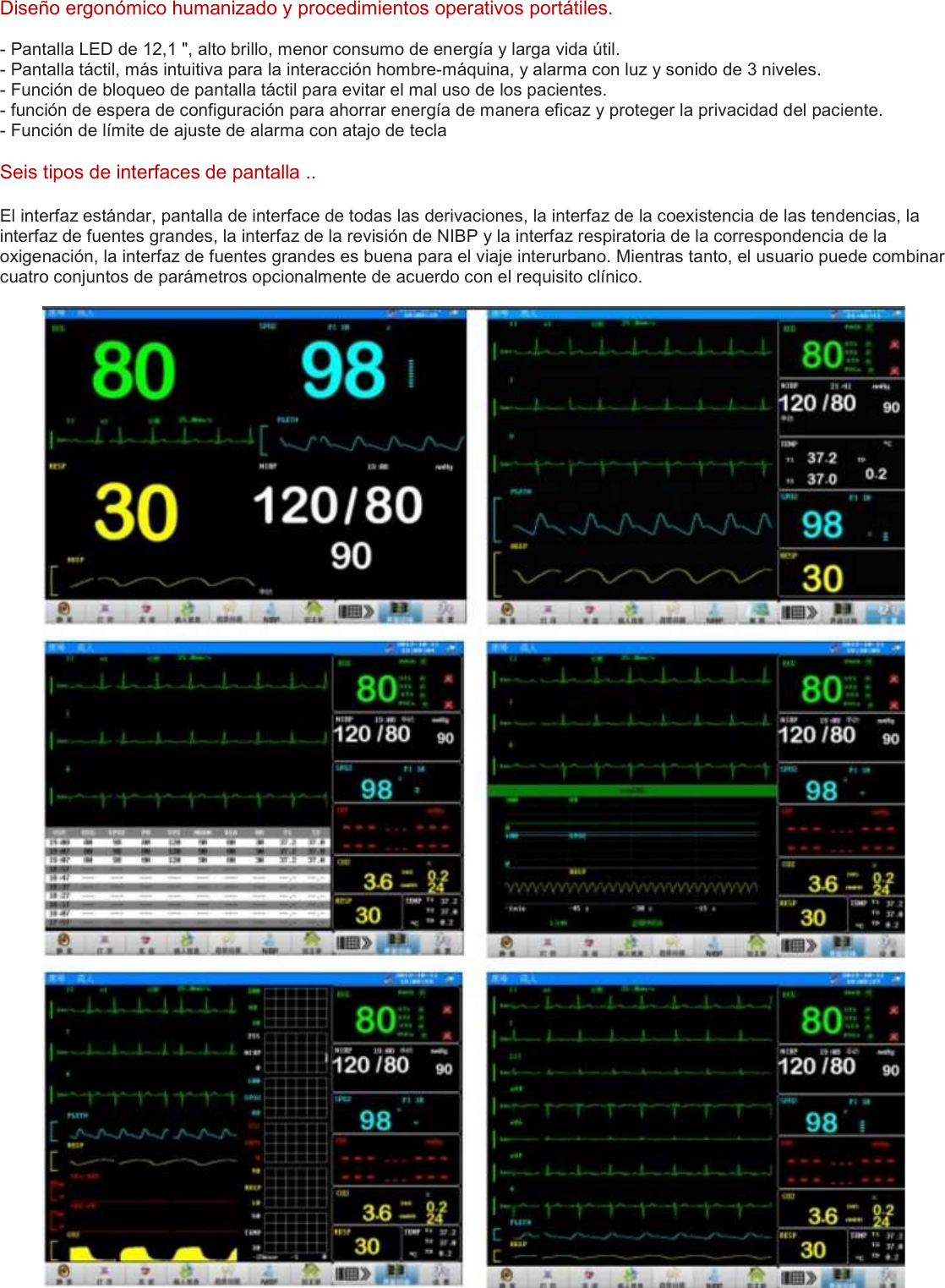 360 2328 Zoncare PM 7000D MONITOR DE PACIENTE User Manual