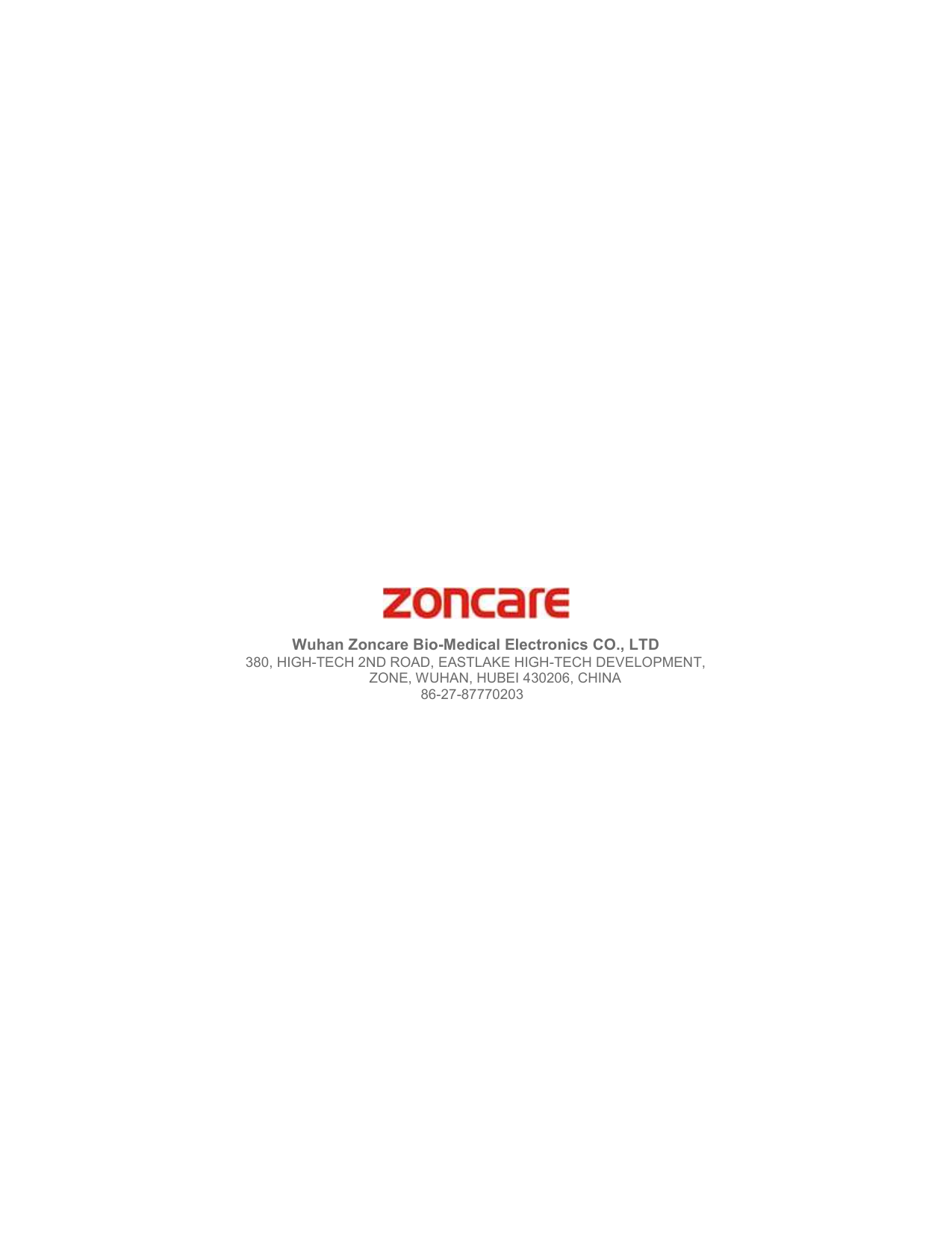 360 2328 Zoncare PM 7000D MONITOR DE PACIENTE User Manual