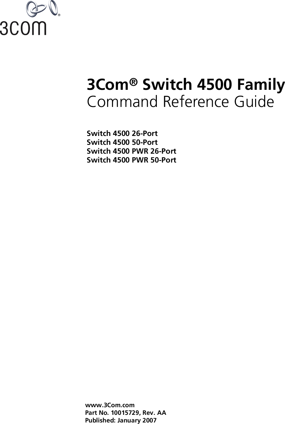 3Com 4500 26 PORT Switch Command Reference Guide User Manual To The E0f29784 d831 494a af8f ...