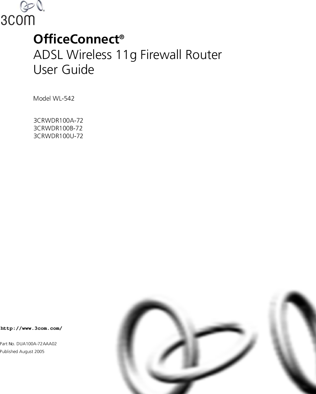 3Com WL 542 3Com® OfficeConnect® ADSL Wireless 11g Firewall Router User ...