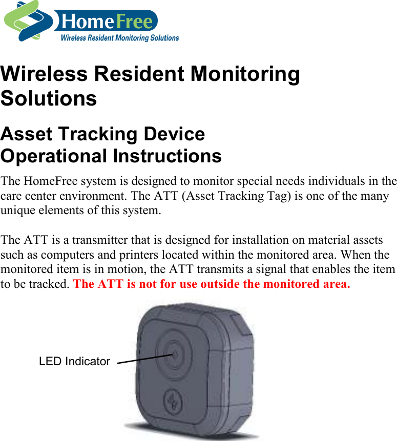 3M Residential Monitoring ATT-830 Asset tracking transmitter User ...