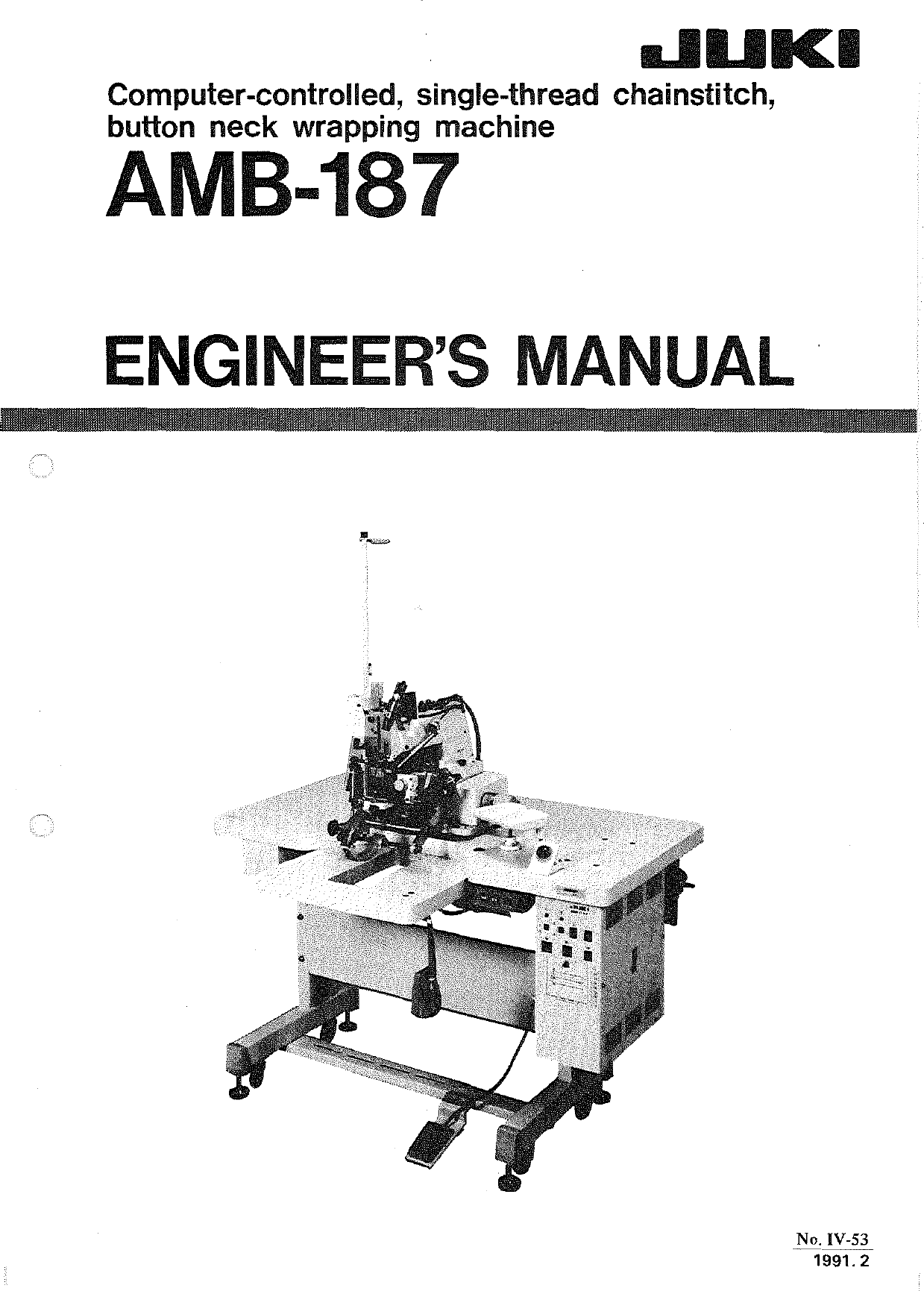 ACE&EASTMAN Amb 187,Engineer'S Manual,1991.2(No.Iv 53) User Manual
