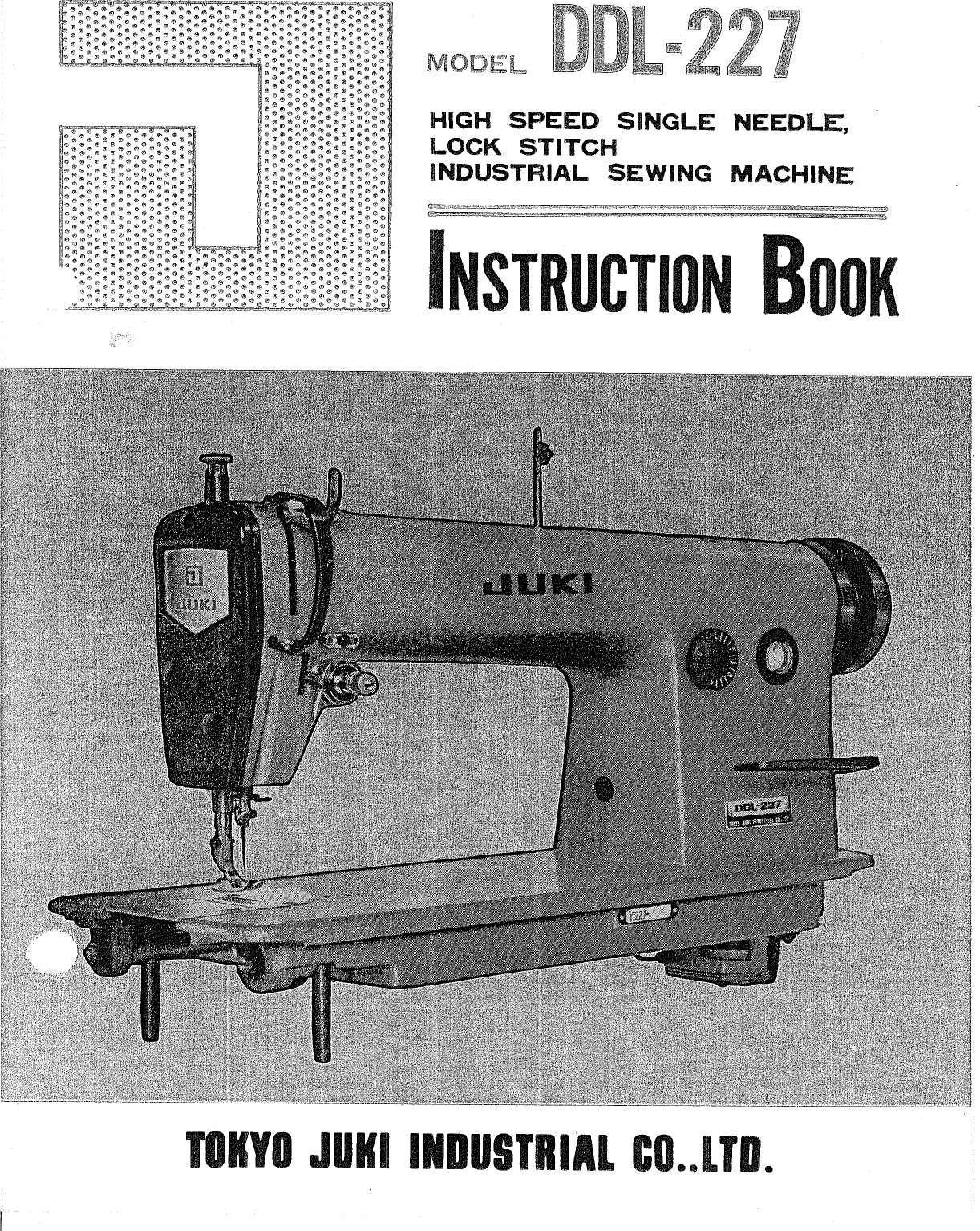 ACE&EASTMAN Ddl 227 Instruction Book User Manual
