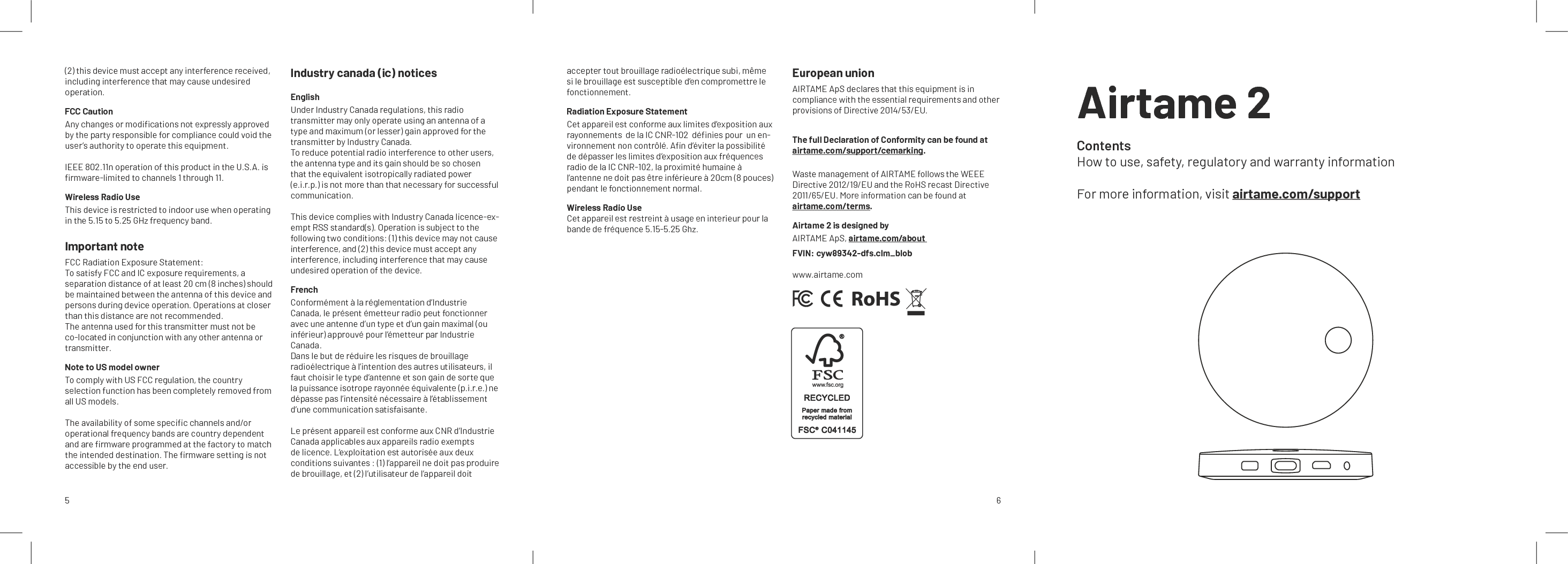 AIRTAME APS AT-DG2 The Airtame 2 is an all-in-one wireless screen ...