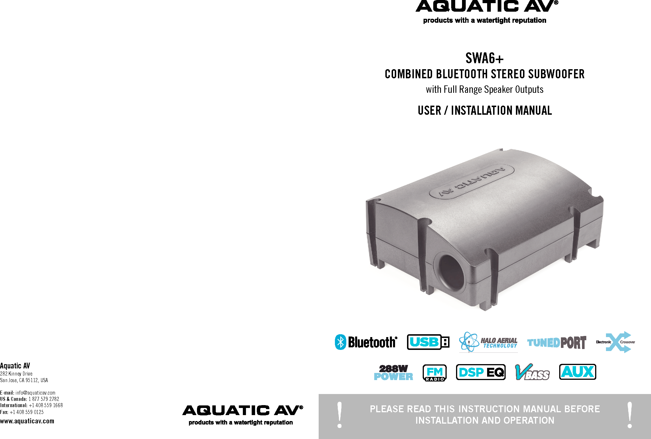 AQUATIC AV SW6PLUS SW6+ Discussion and FAQ
