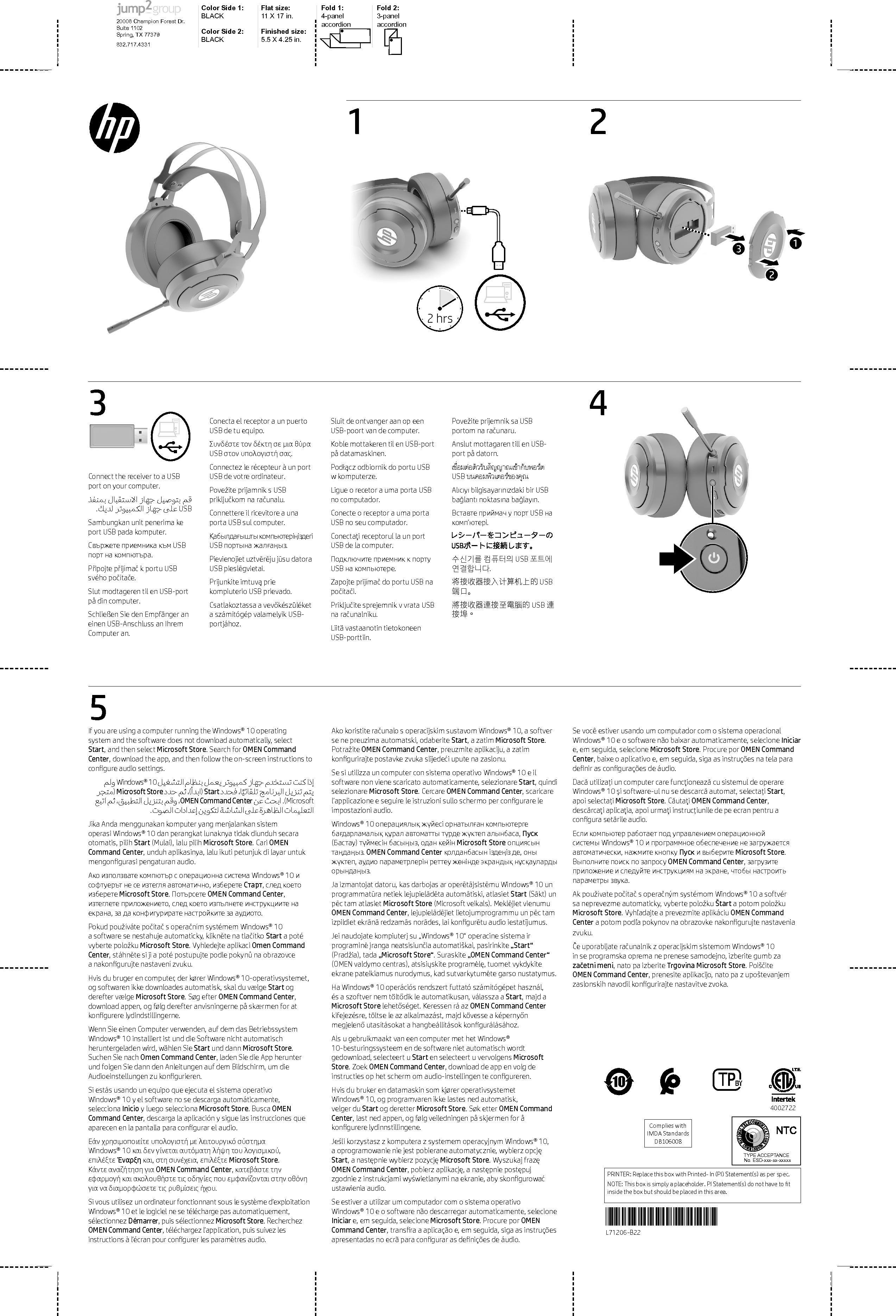 Acrox Technologies HS02 Wireless Headset User Manual Quick Setup