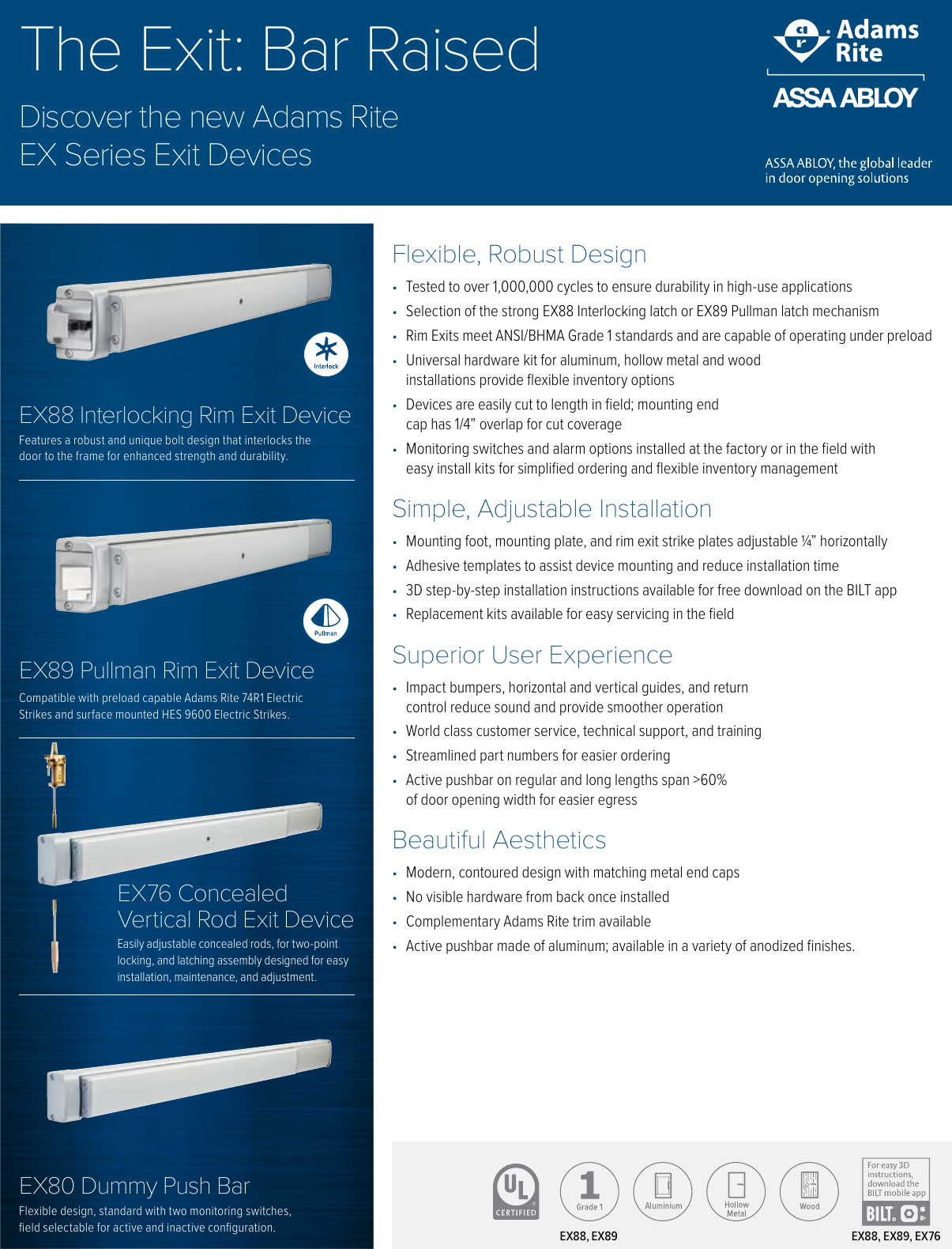 Adams Rite EX Series Sell Sheet AR Sellsheet R4