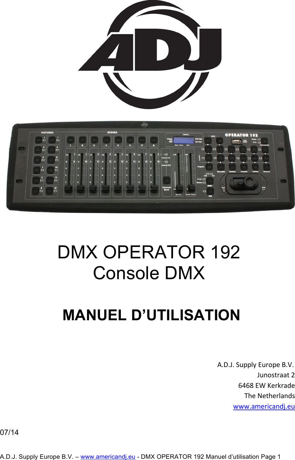 DMX OPERATOR 192_FRx 192 FR