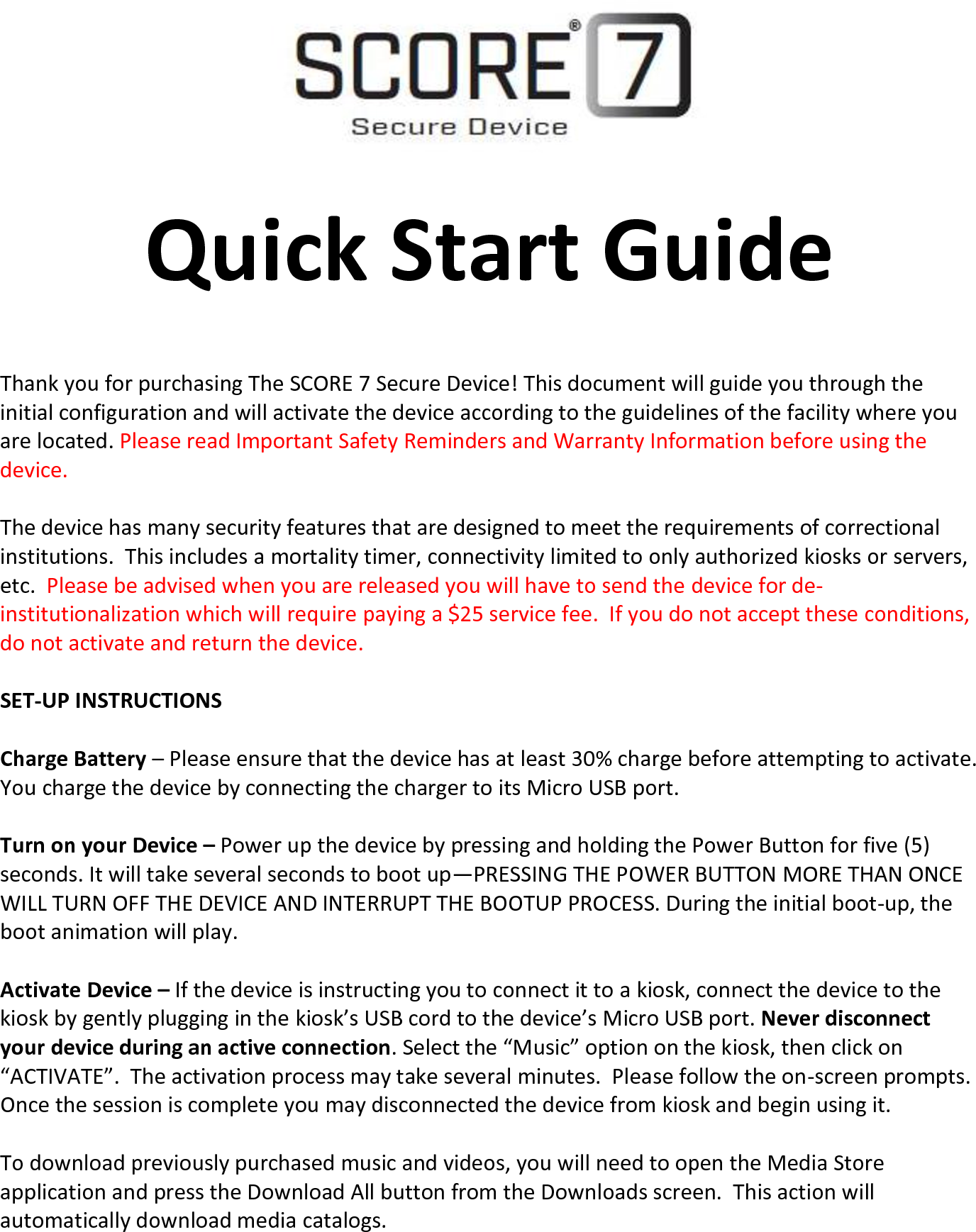 Advanced Technologies Group ATG-708 SCORE 7 User Manual