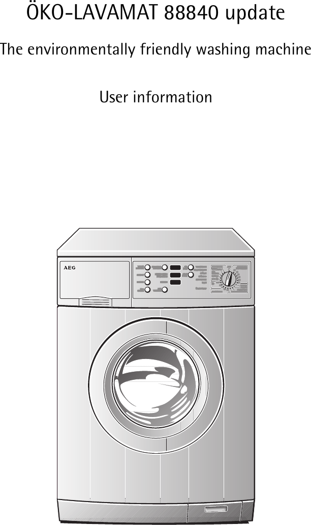 Aeg Ko Lavamat 88840 Users Manual OKO LAVAMAT_88840_advanced.bk