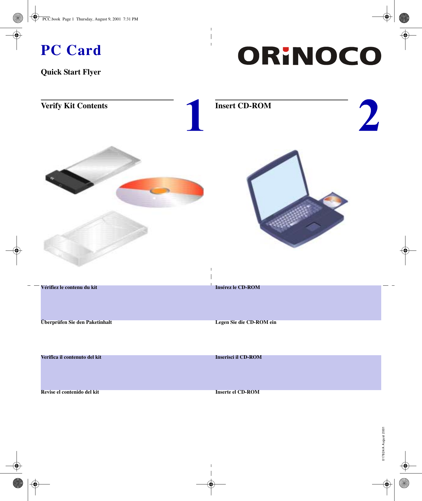 Agere Systems Nederland WLPCE2411R Wireless LAN PC Card User Manual
