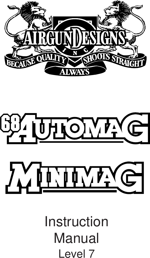 Airgun Designs 68 Automag Users Manual D3MANUAL.P65