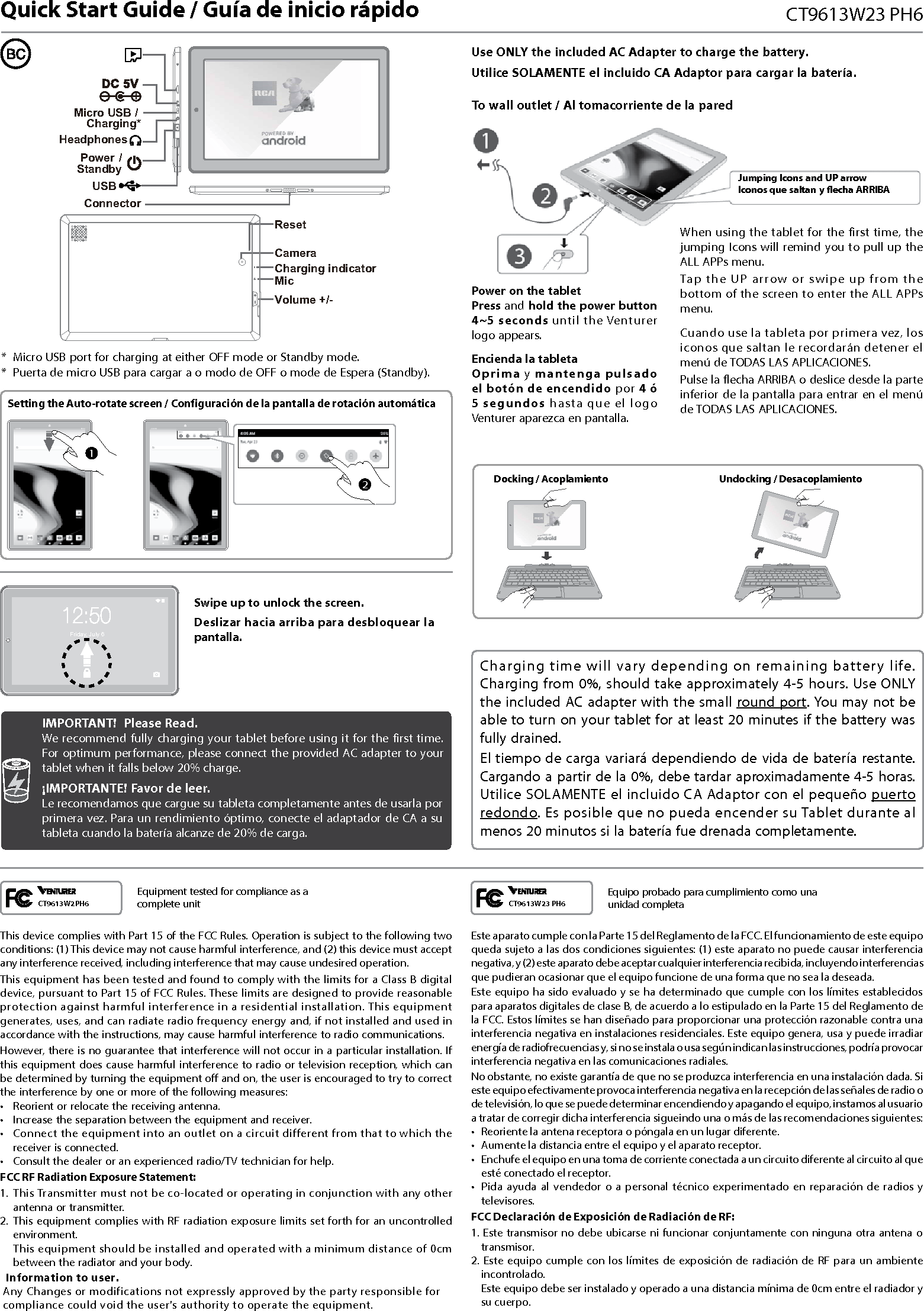 Alco Electronics RCT6613W23 Tablet User Manual