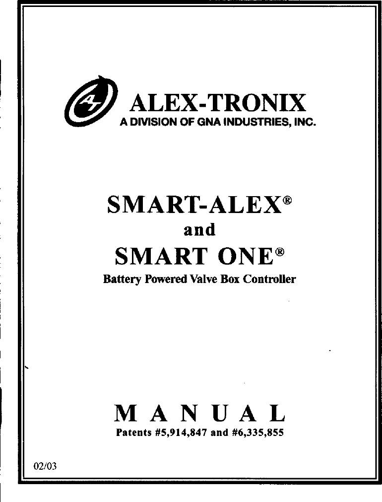 Alex Tronix A Division of GNA SAPROG Programmer for Valve Box ...