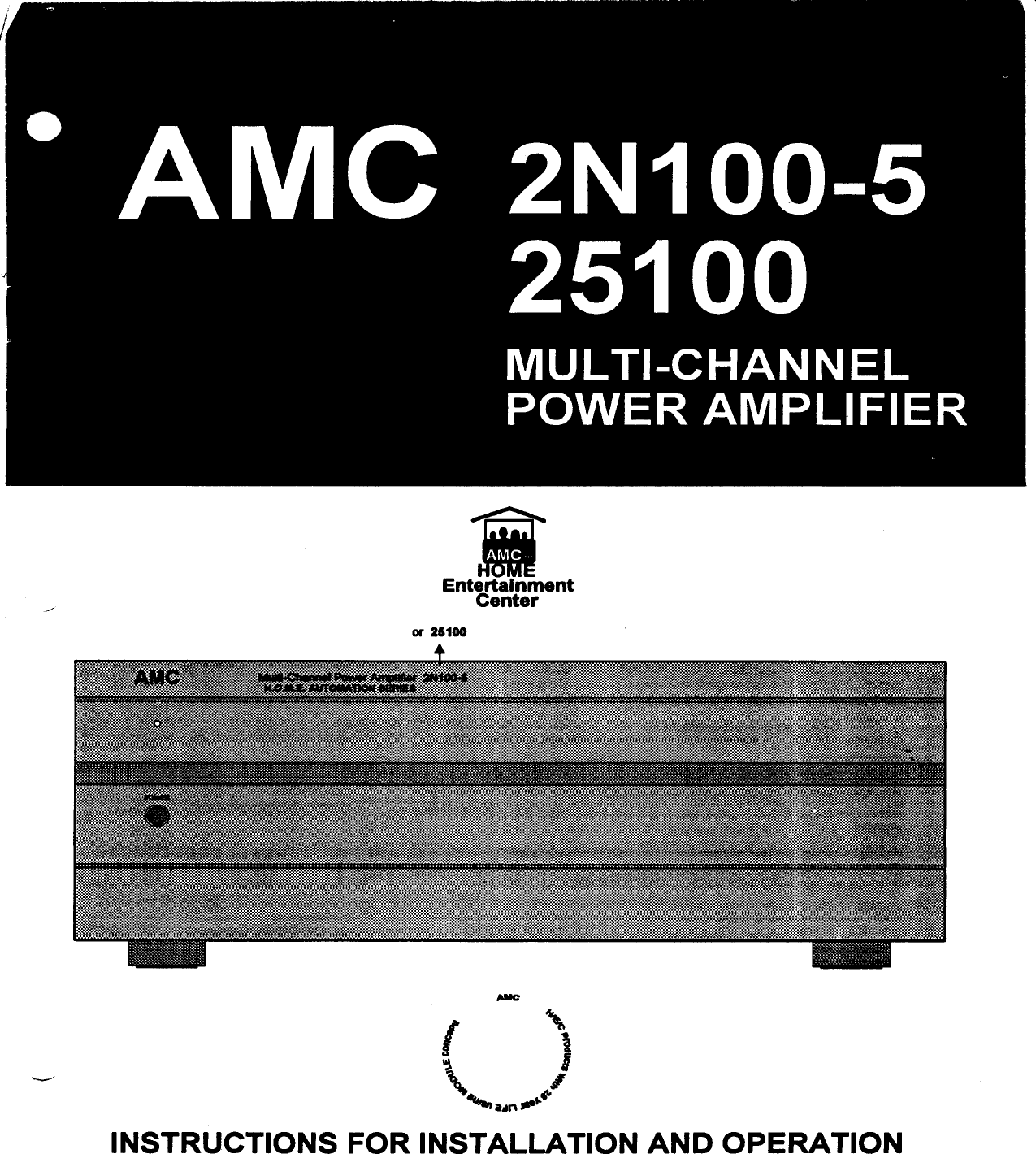 Amc 25100 Users Manual 2N100 5 25100.sdw