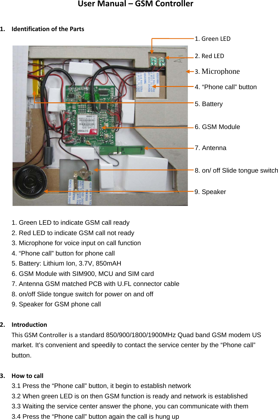 Americhip AMC000-007 GSM Controller User Manual