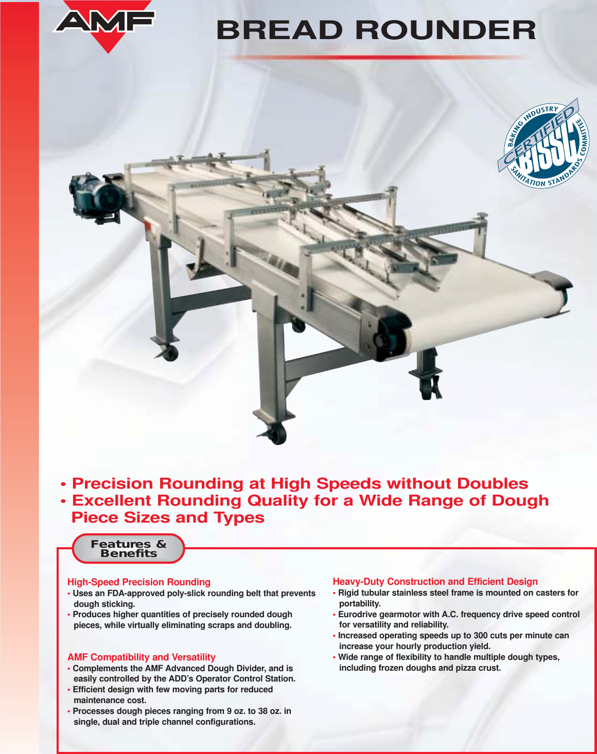 Amf Bread Bounder Users Manual Rounder X150