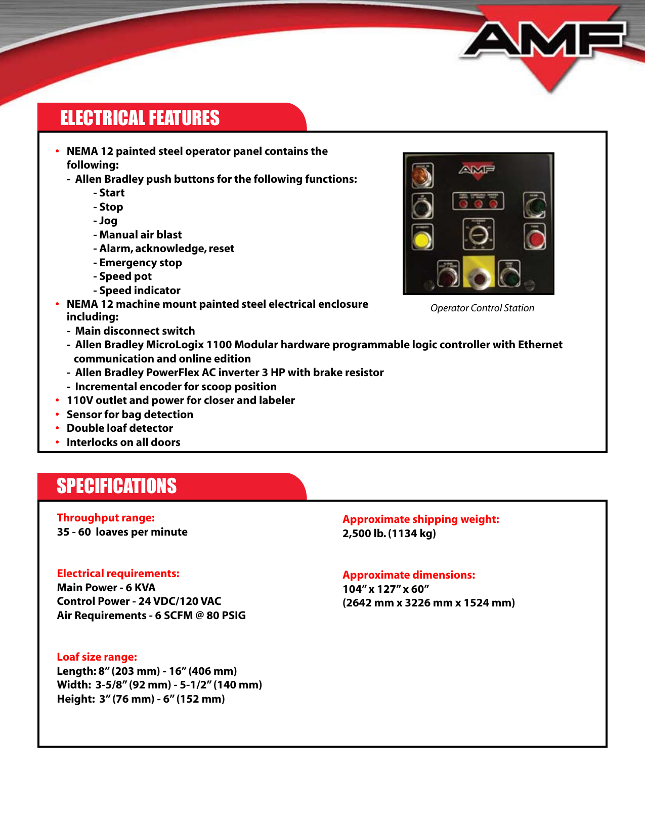 Amf Mark 60 Users Manual