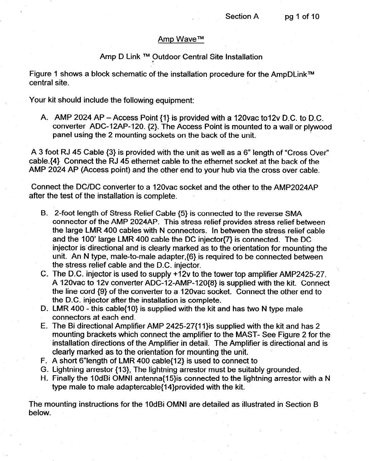 Amplidyne AMP2425-27S AmpDNet System User Manual usermanual