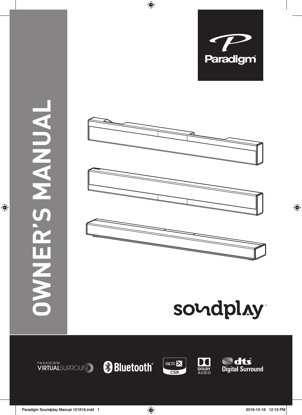 Anam Electronics SOUNDPLAY SOUNDBAR User Manual