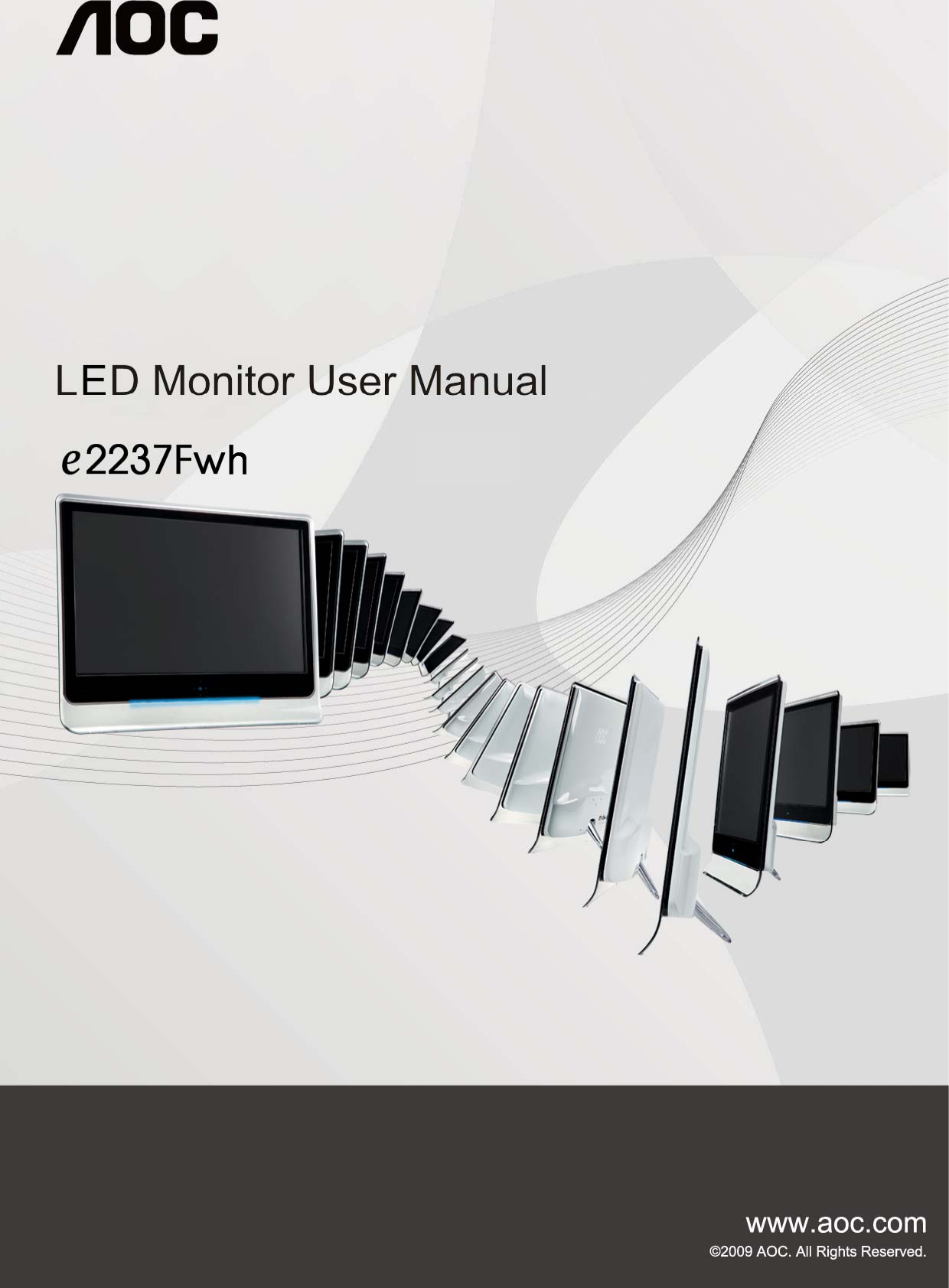 Aoc E2237Fwh Users Manual E2237Fw Monitor User Guide Operating Instructions