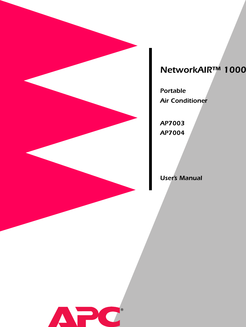 Apc Ap7003 Users Manual NetworkAIR 1000 User's