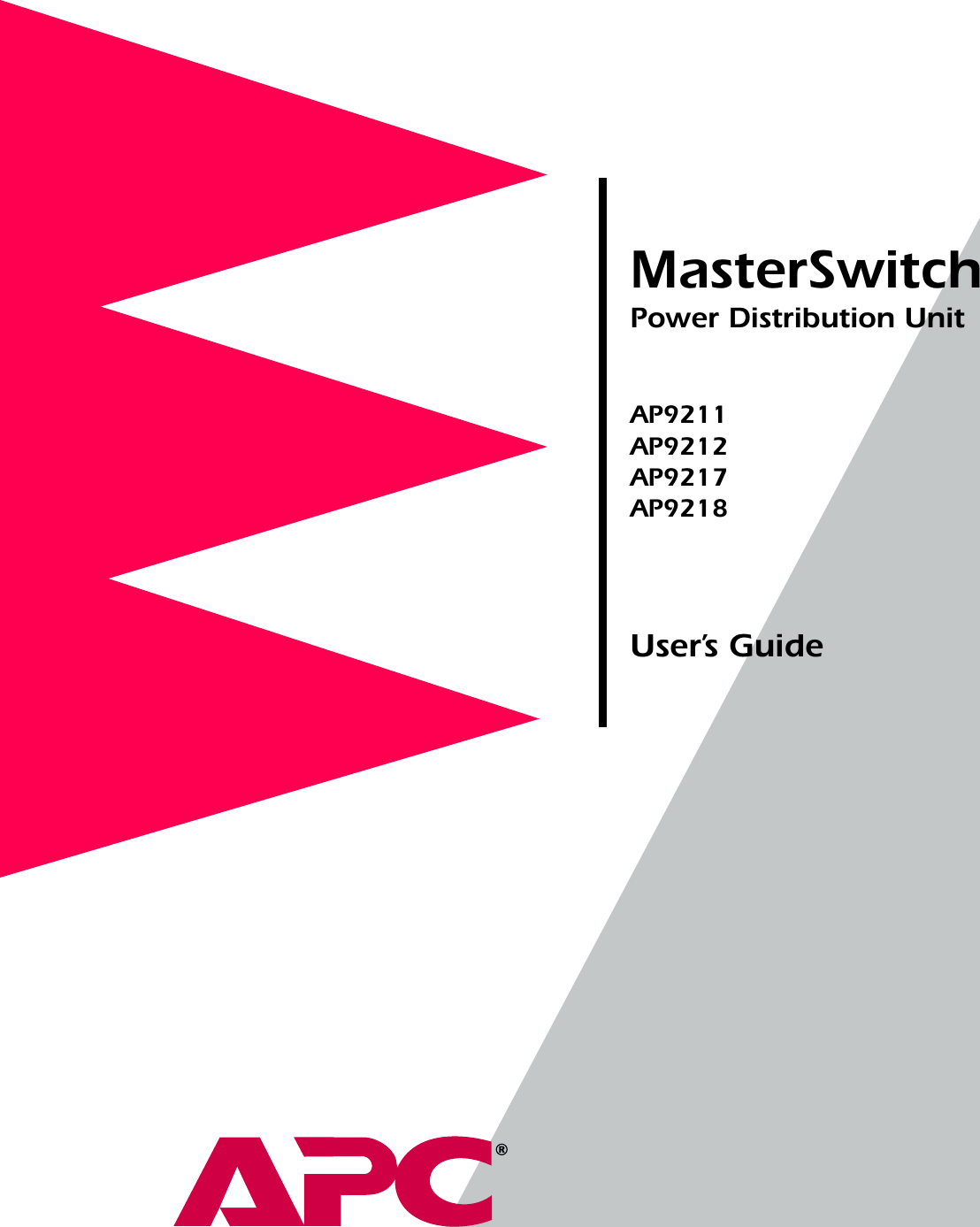 Apc Ap9211 Users Manual MasterSwitch User Guide