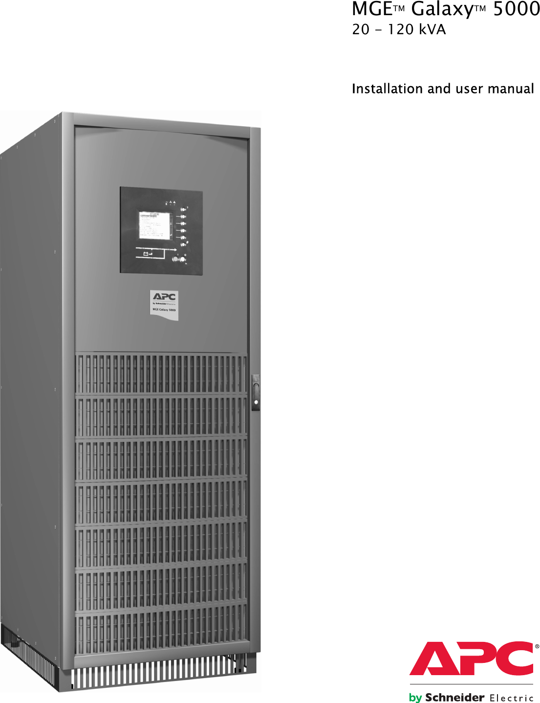 Apc Galaxy 5000 Users Manual