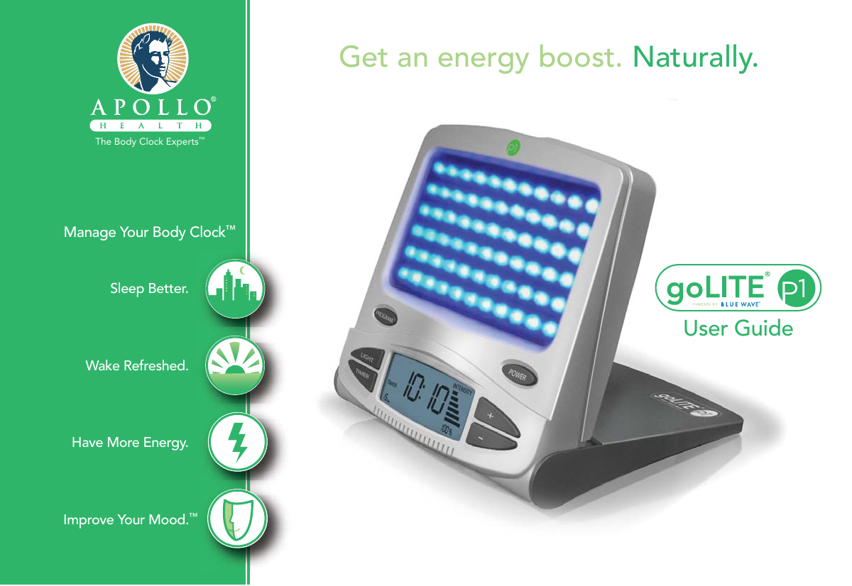 Apollo Scale P1 Users Manual GoLITE P1_Userguide_US