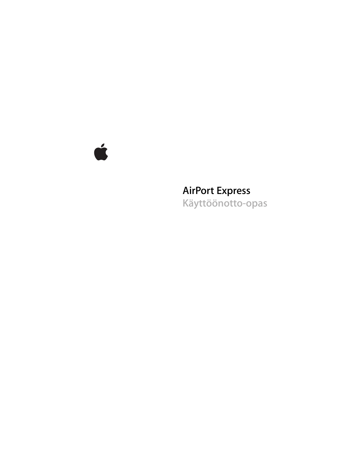 Apple AirPort Express 802.11n (1. Sukupolvi) Expressin Käyttöönotto ...