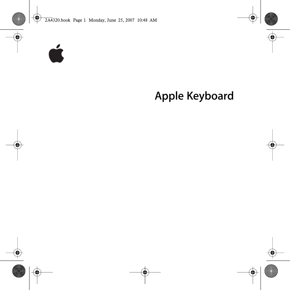 Apple Keyboards 2A4320 使用手册 Keyboard (灰色, Wired) 使用指南 Wired Aluminum ...