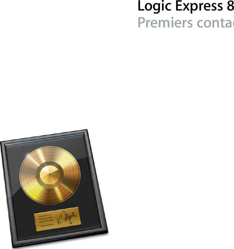 Apple Logic Premiers Contacts Avec Pro 8 User Manual Express8 Premierscontacts Express