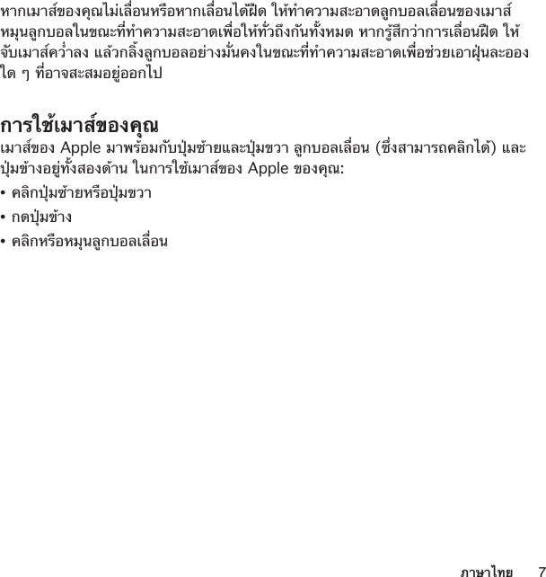 Apple Mighty Mouse User Manual Guide Za