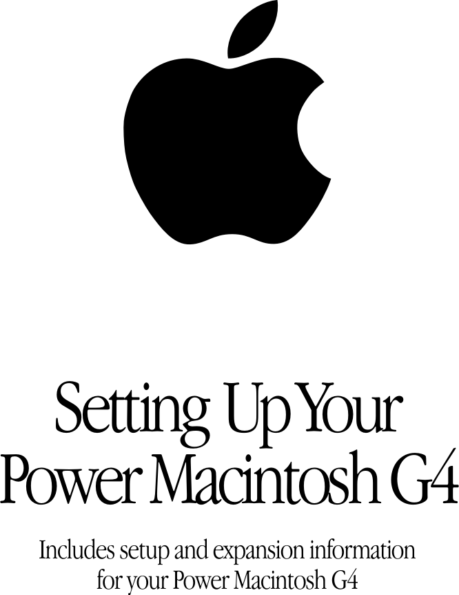 Apple PowerMacG4(PCIGraphics) Power Mac G4 (PCI & AGP) User Manual ...