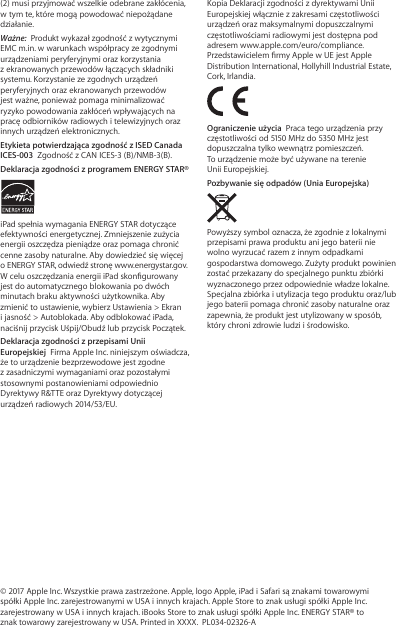 Apple IPad Mini 4 Informacje O iPadzie User Manual O I Padzie info pl