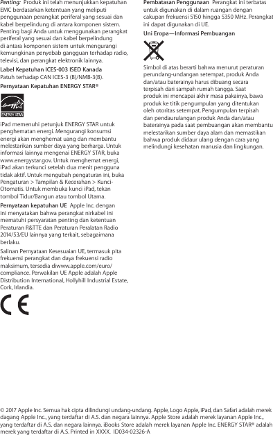 Apple IPad Mini 4 Info User Manual I Pad id