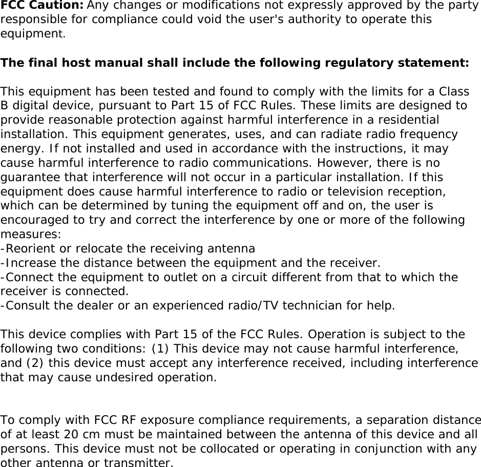 Appro Technology RF3 802.11bgn WLAN module User Manual DWM W069 NCC