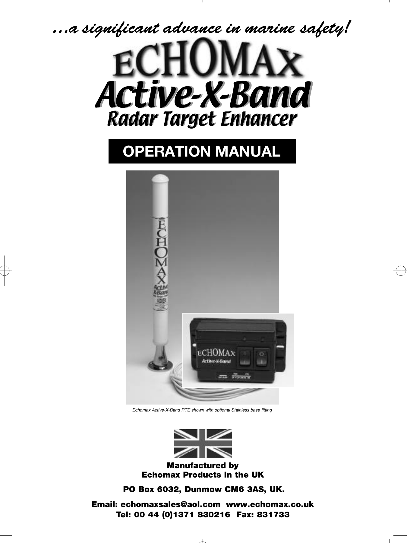 Aquamate ACTIVE-X Radar Target Enhancer User Manual