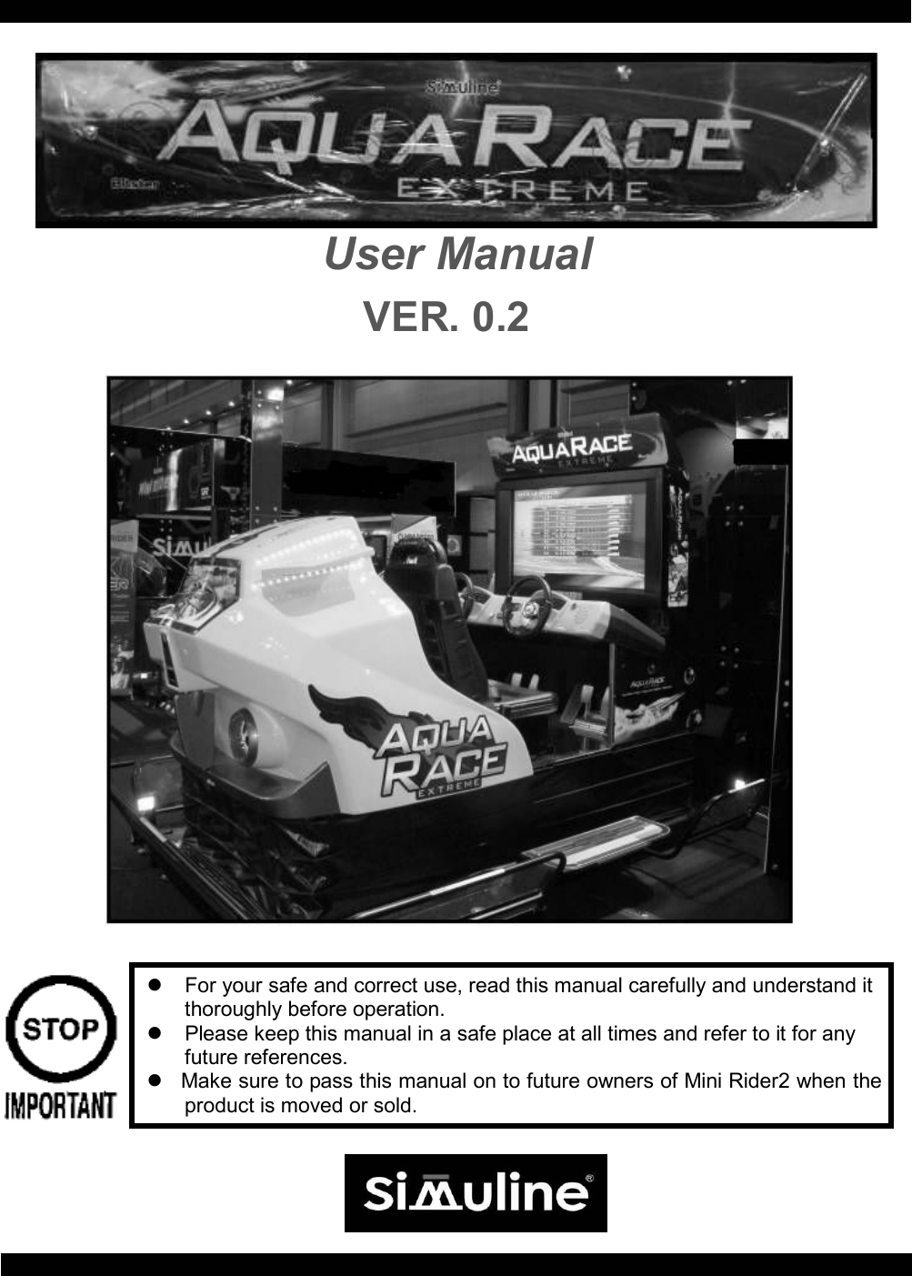 Arcade Aqua Race Manual ( AQR \270\305\264\272\276\363 \276\347\273\352 ...