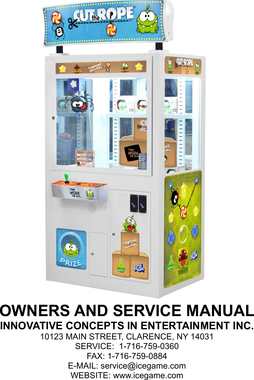 Arcade Cut The Rope Manual User