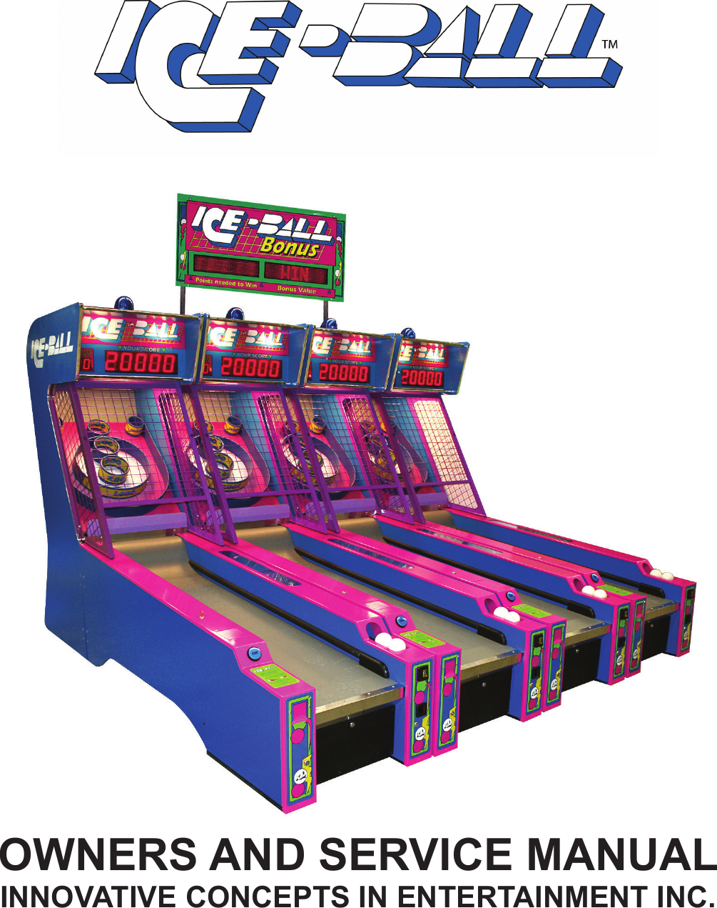 Arcade Ice Ball Manual Service 11 01 07 User