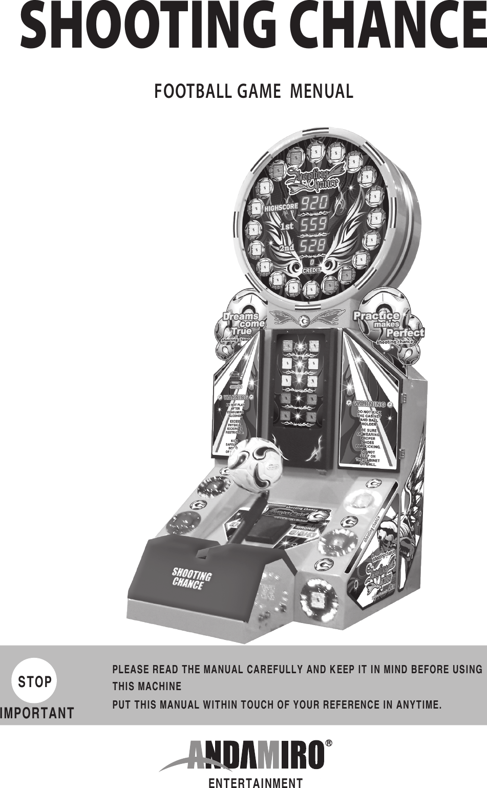 Arcade Penalty Shot Manual User