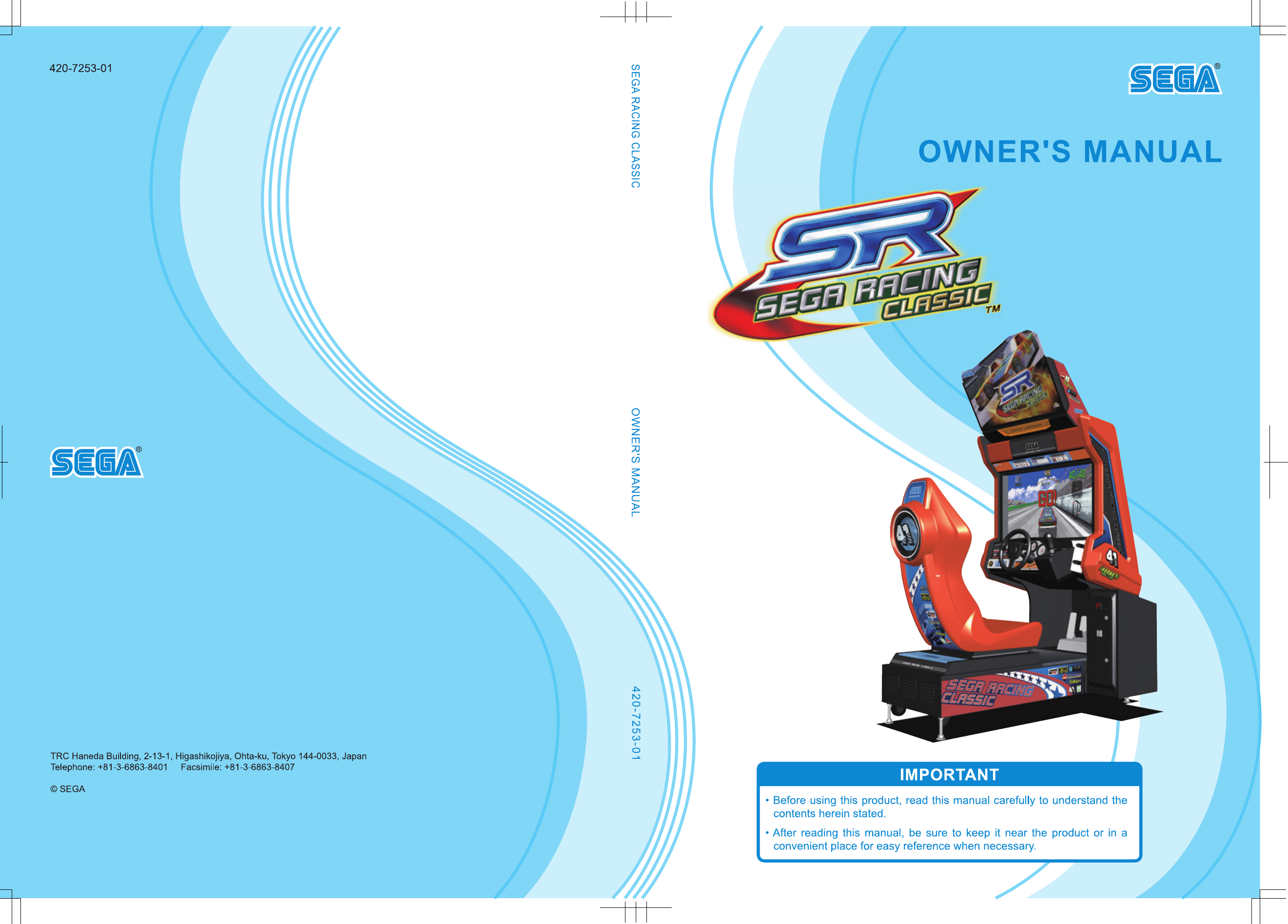 Arcade Sega Racing Classic Manual User