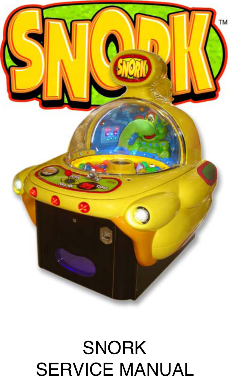 Arcade Snork Manual Operation 20090701 User