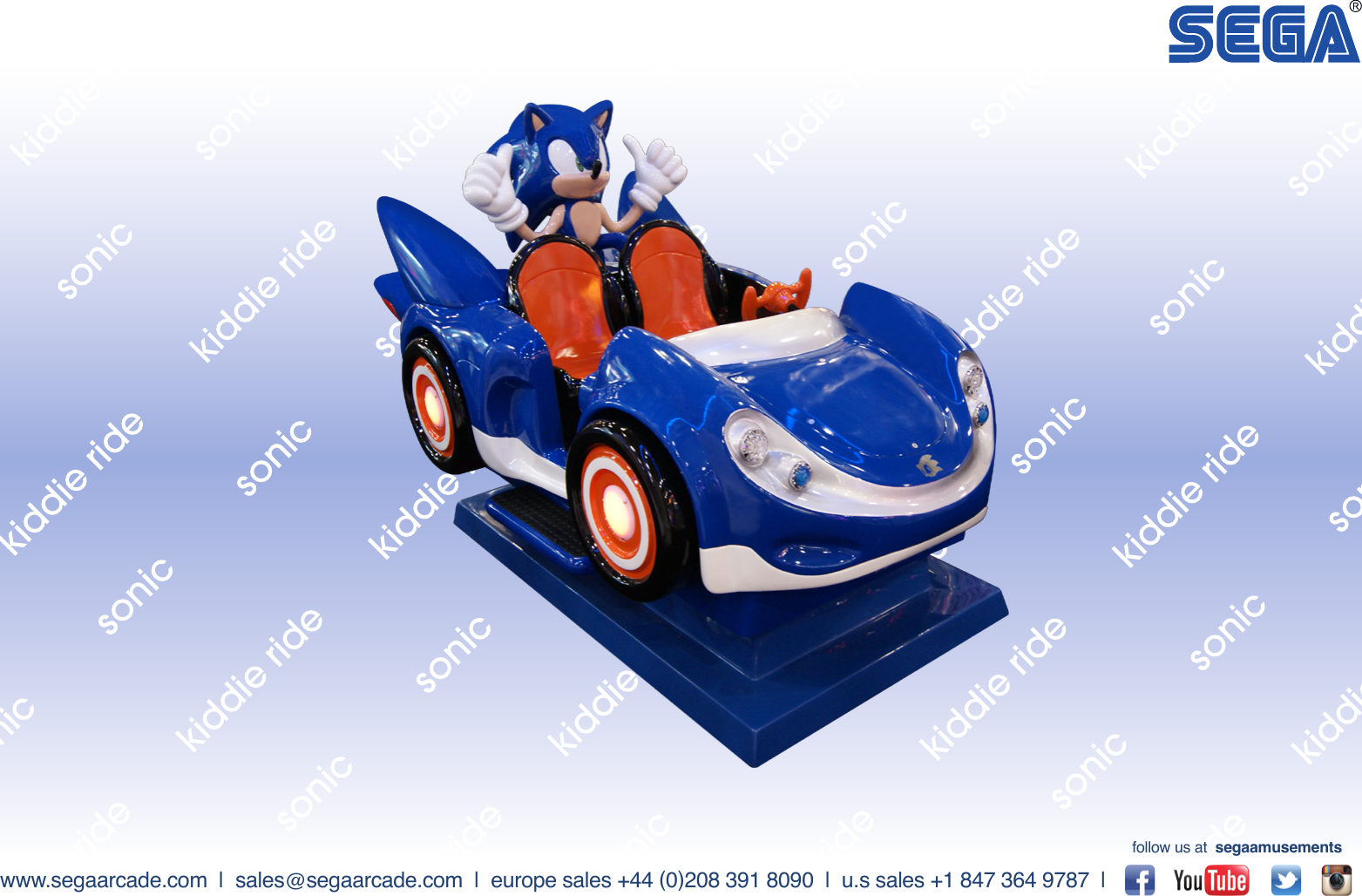 Arcade Sonic Kiddie Ride Info Sheet User Manual