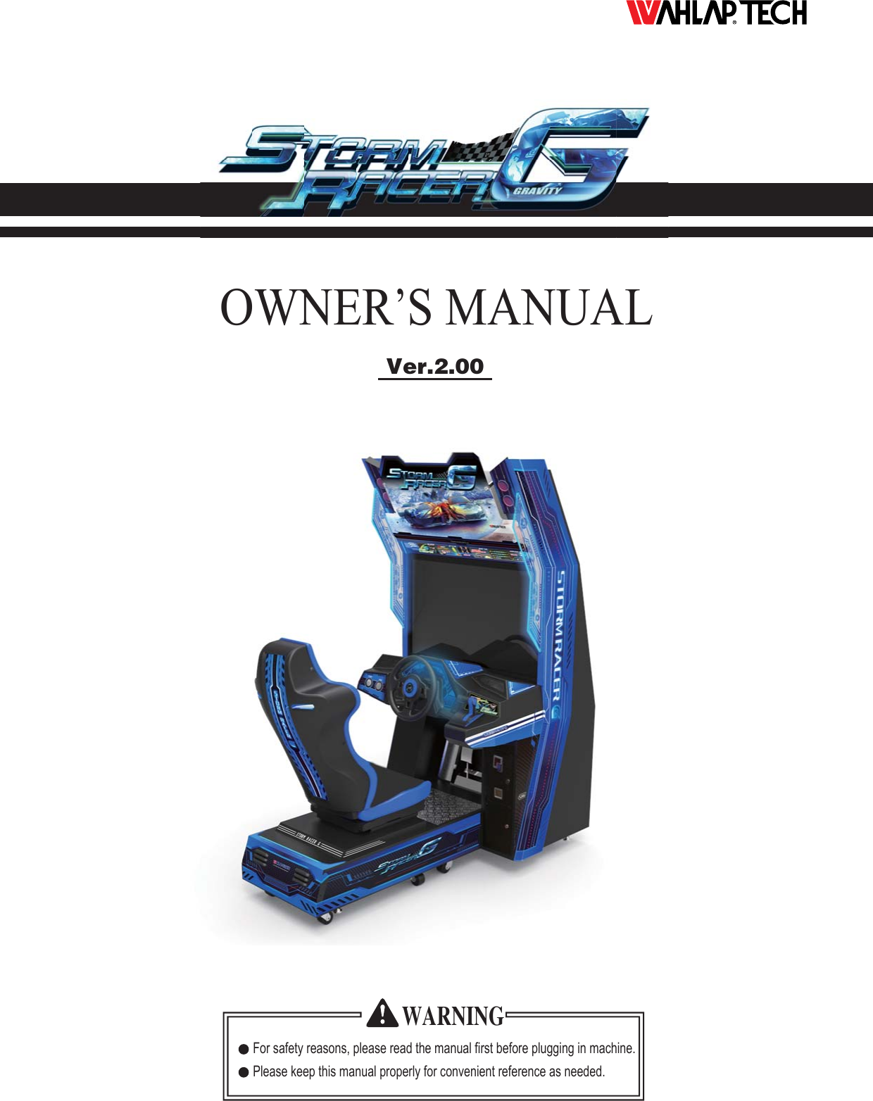 Arcade Storm Racer G User Manual