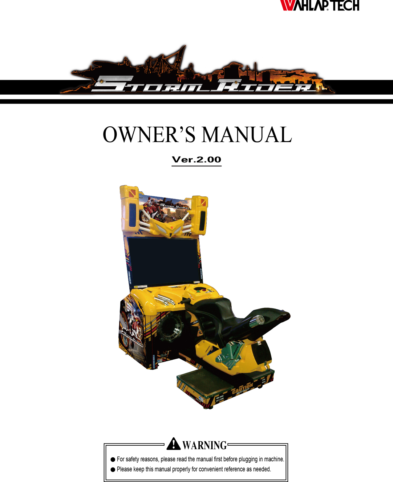 Arcade Storm Rider User Manual