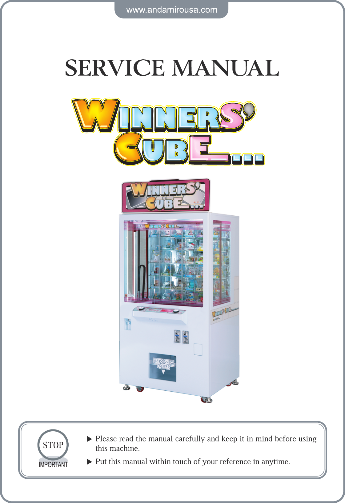 Arcade Winners Cube Std Manual User