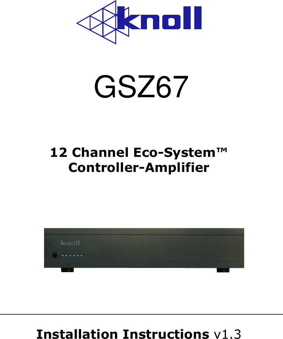 Ariston Stereo Amplifier Gsz67 Users Manual Gsz67manual V1.3