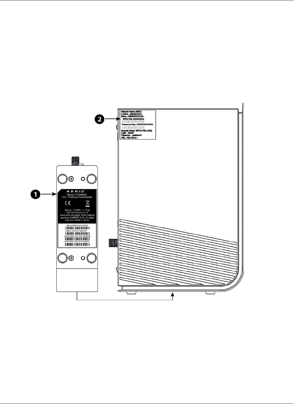 Arris TG2492S/CE User Manual TG2492S/CE: Guide (French) TG2492S CE French